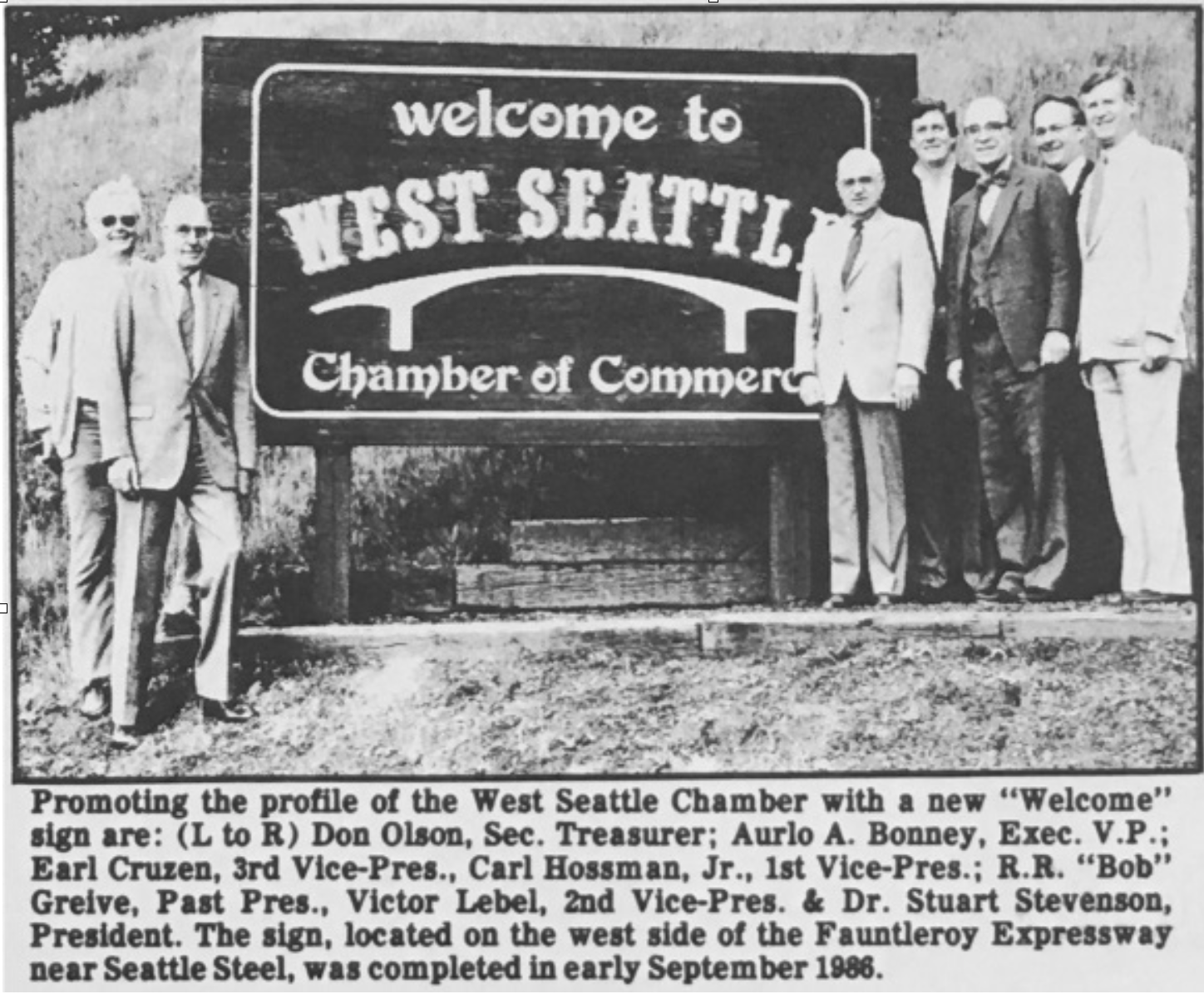Cruzen gift funds new ‘Welcome to West Seattle’ sign | Westside Seattle